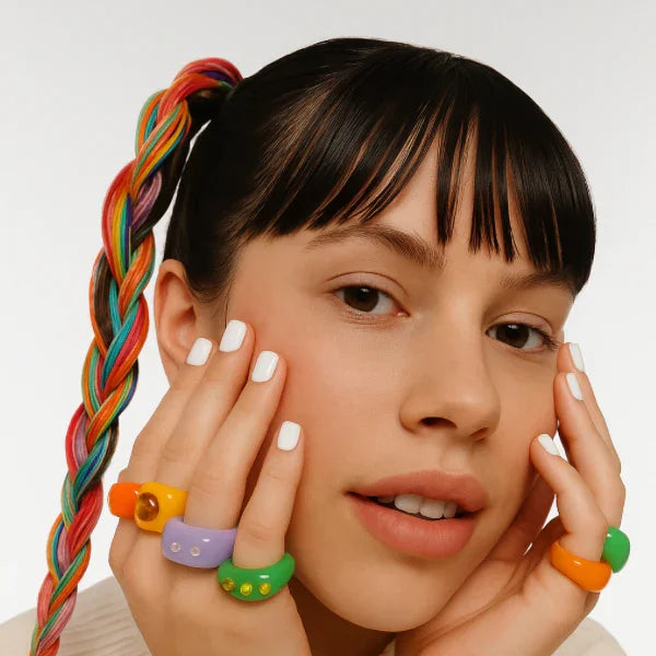 Vibrant Multi-Color Press-On Nails Collection – ZOEWHO?